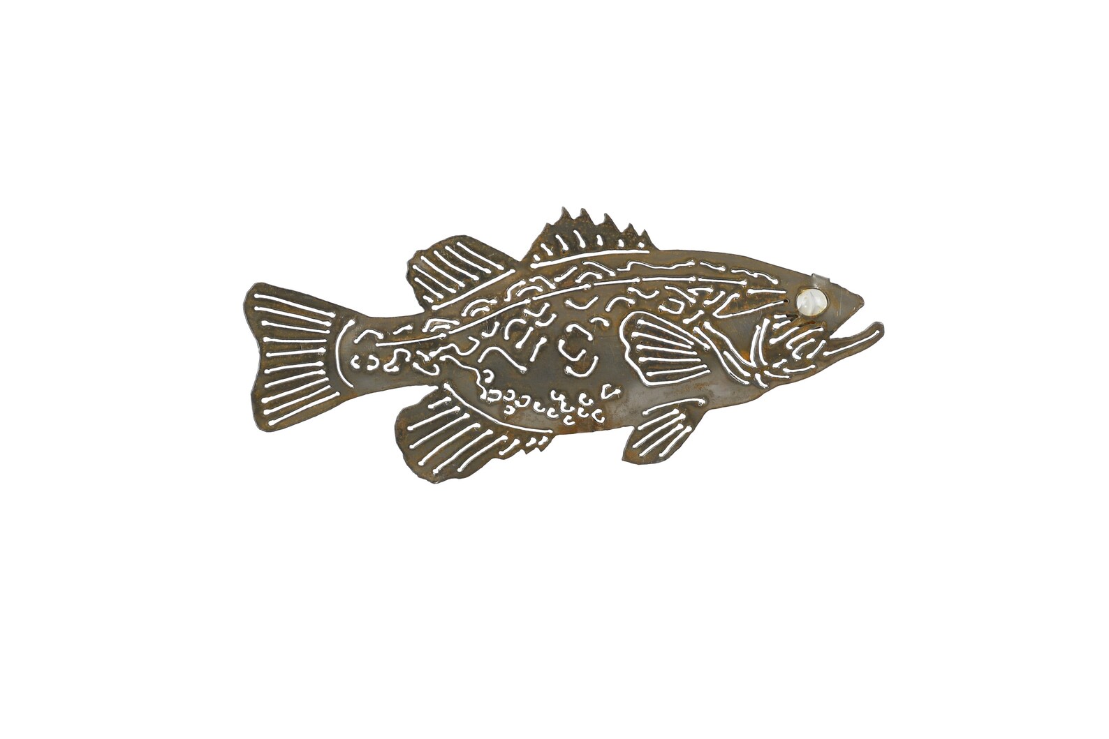 Largemouth Bass Metal Art Wall Hanging Lake Fish Decor Cabin - Etsy