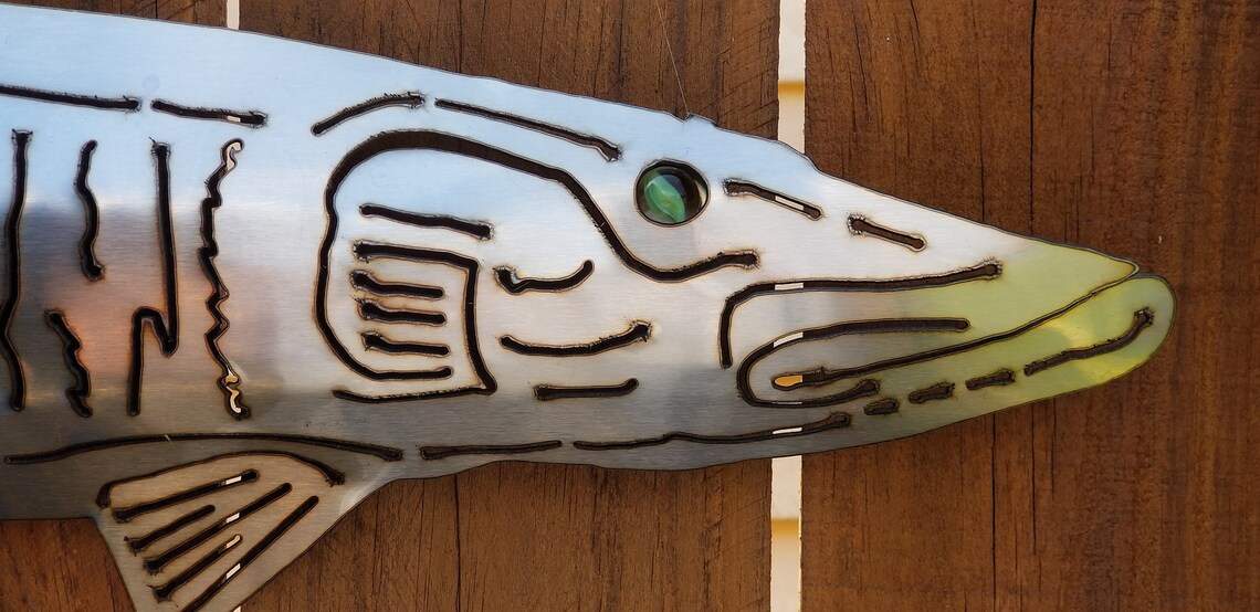 Muskie Metal Art Wall Hanging - Etsy