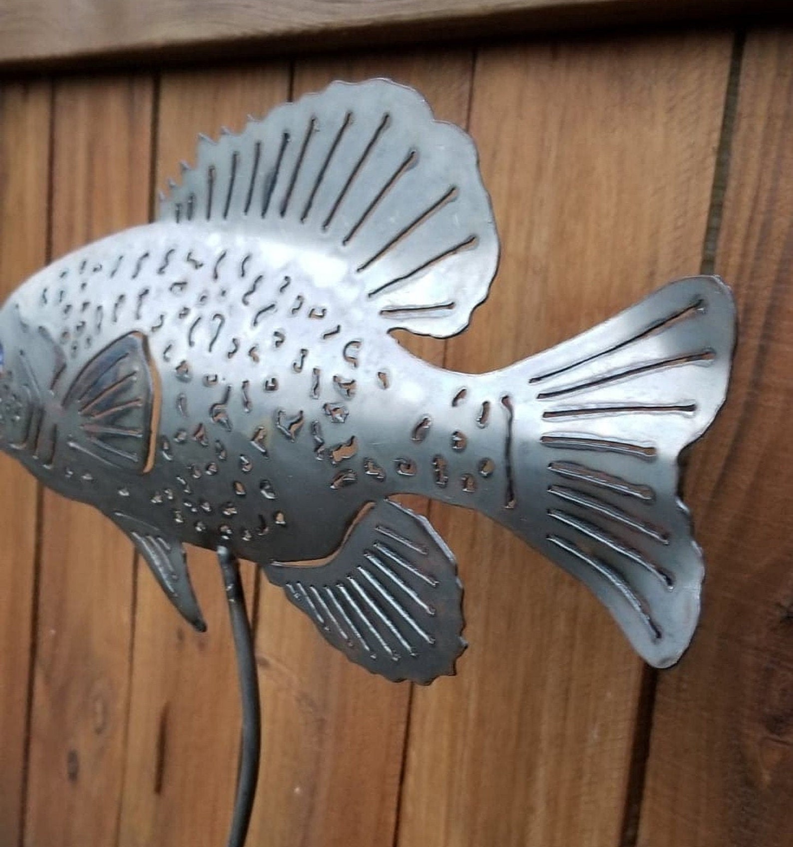 Crappie Fish Garden Stake Fish Sculpture Fishing Decor - Etsy