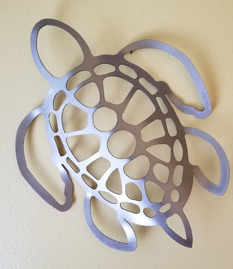 Sea turtle metal wall art | Etsy