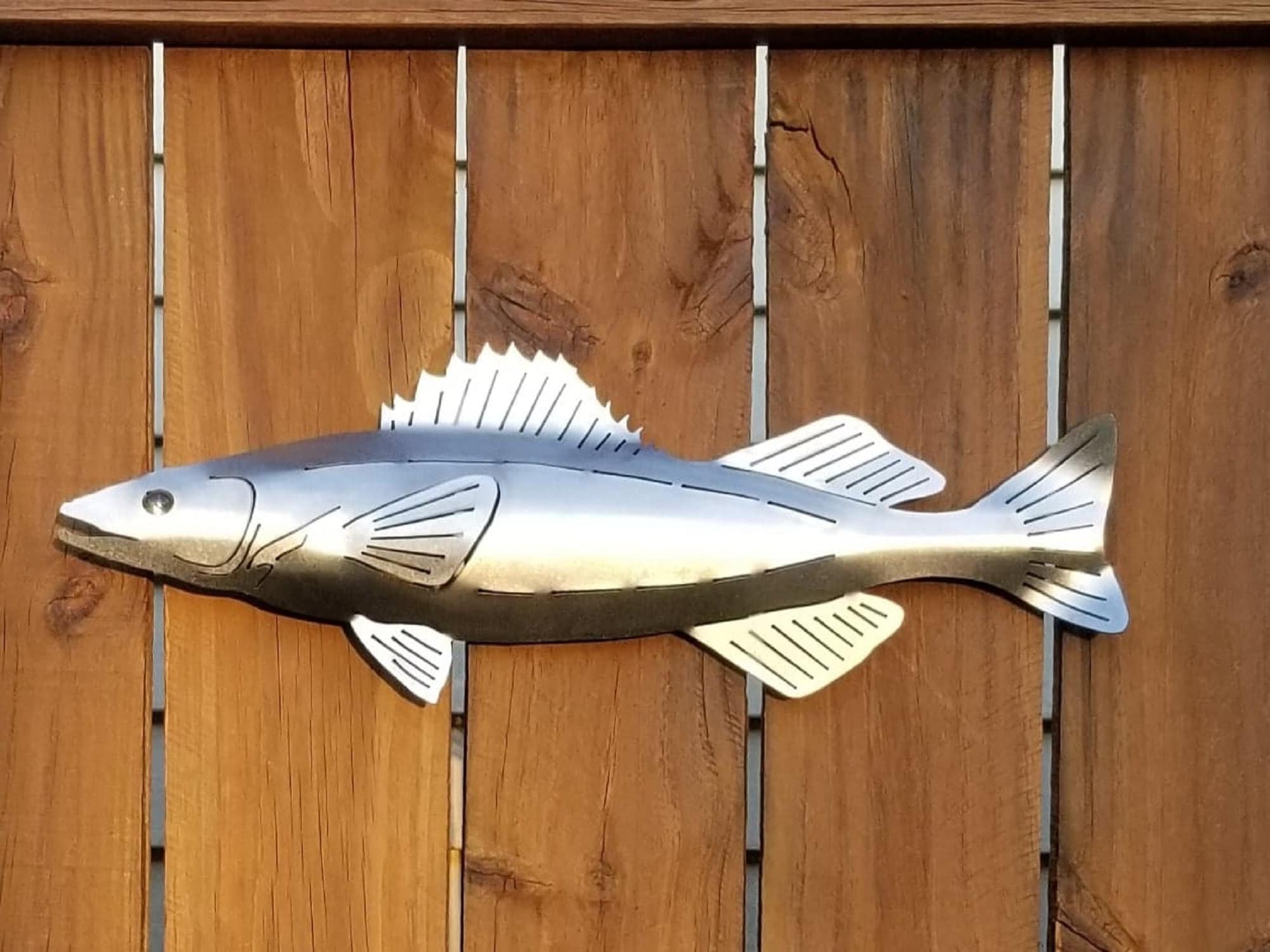 Walleye Fish Metal Wall Hanging - Etsy