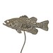 Large Mouth Bass,garden Stake,fish Sculpture,fishing Decor,fisherman ...