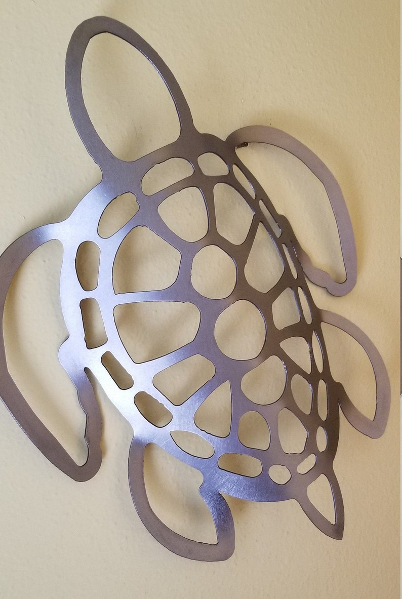 Sea turtle metal wall art | Etsy