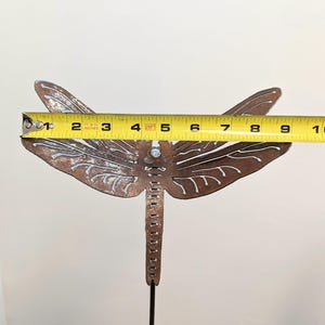 Metal Dragonfly Garden Stake - Etsy