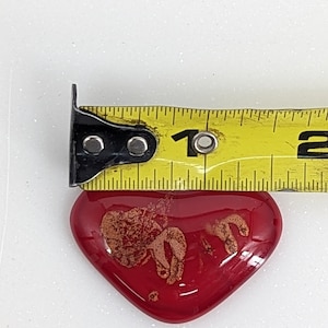 Metal Figure and Glass Heart Stand, Sending Love, 11th Anniversary Gift ...