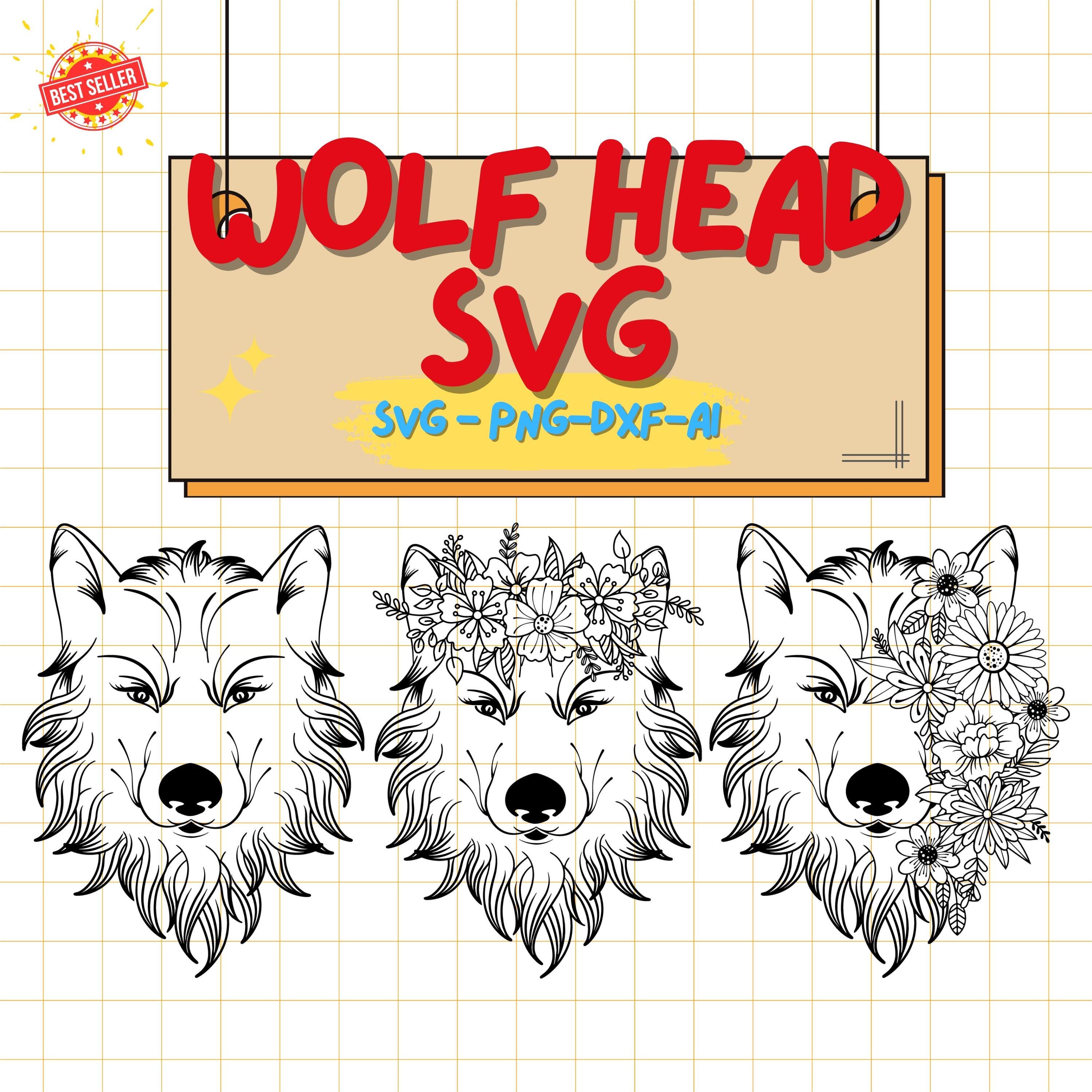 Wolf Head SVG, Svg Wolfs Head, Wolf Head Svg File, Wolf Head Shirt Svg ...