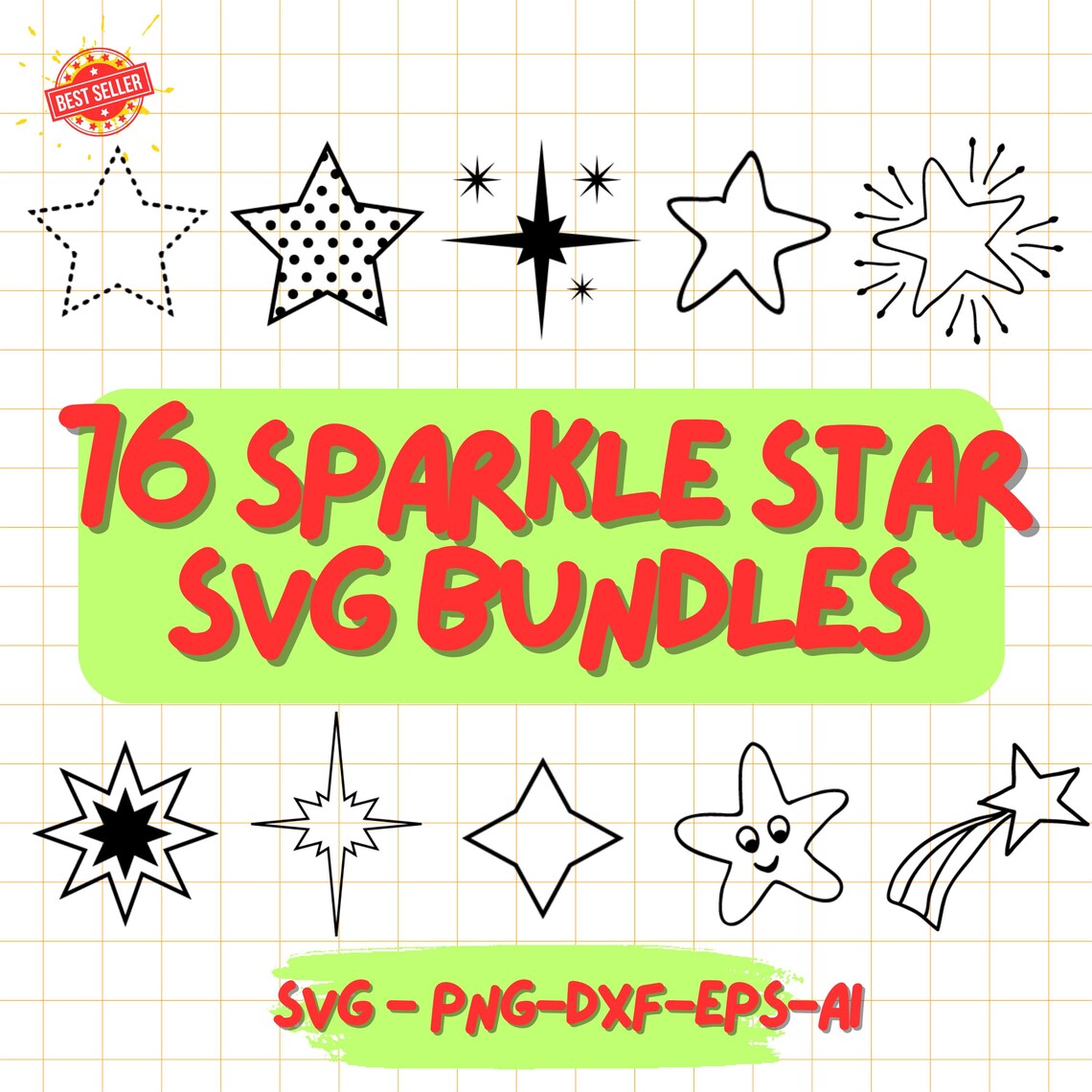 Sparkle SVG Bundle, Sparkle Stars SVG, Sparkle Star Silhouette Stars Svg, Star Clipart, Bright ...