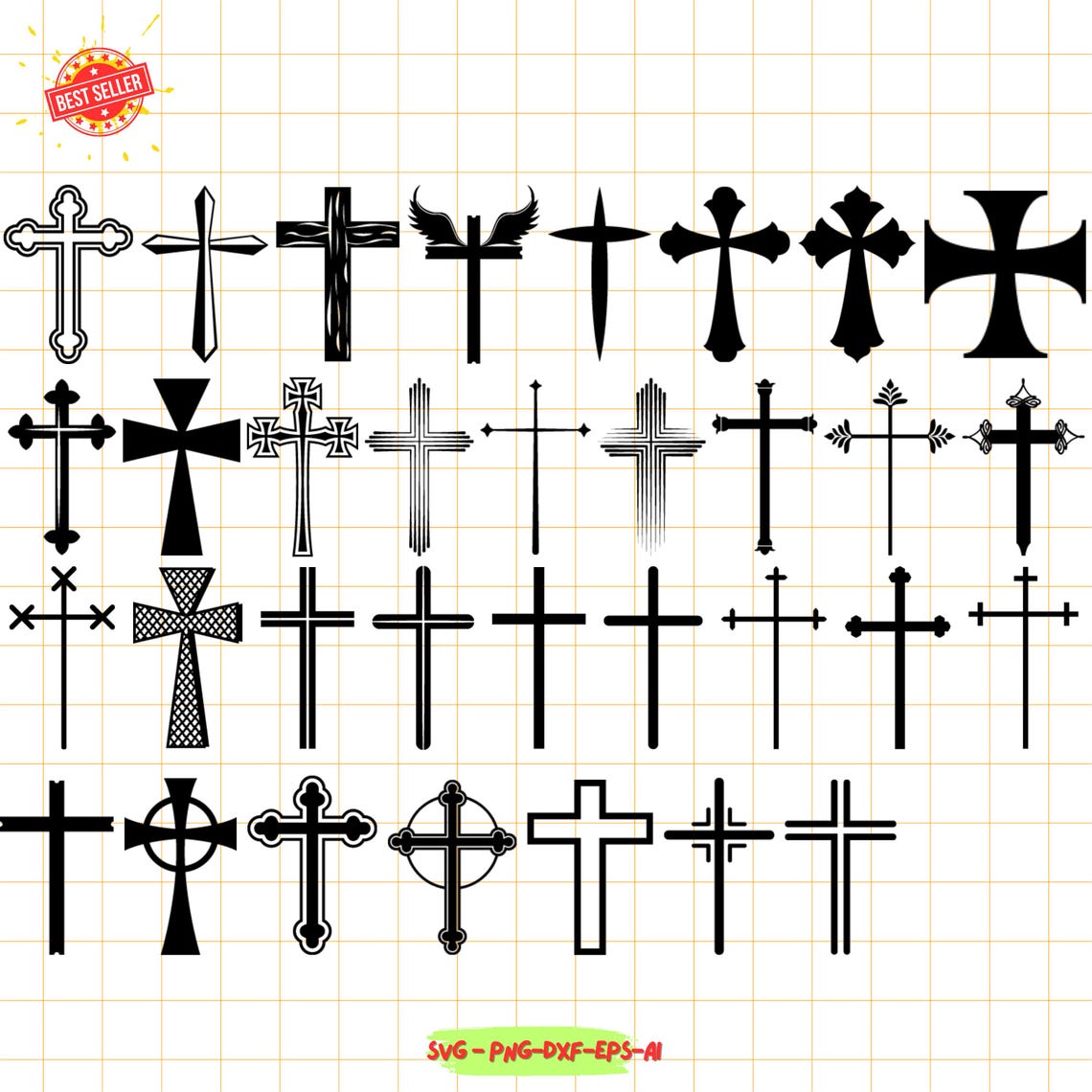 Cross Svg, Cross Svg Bundle, Cross Png, Grunge Cross Svg, Jesus Cross ...