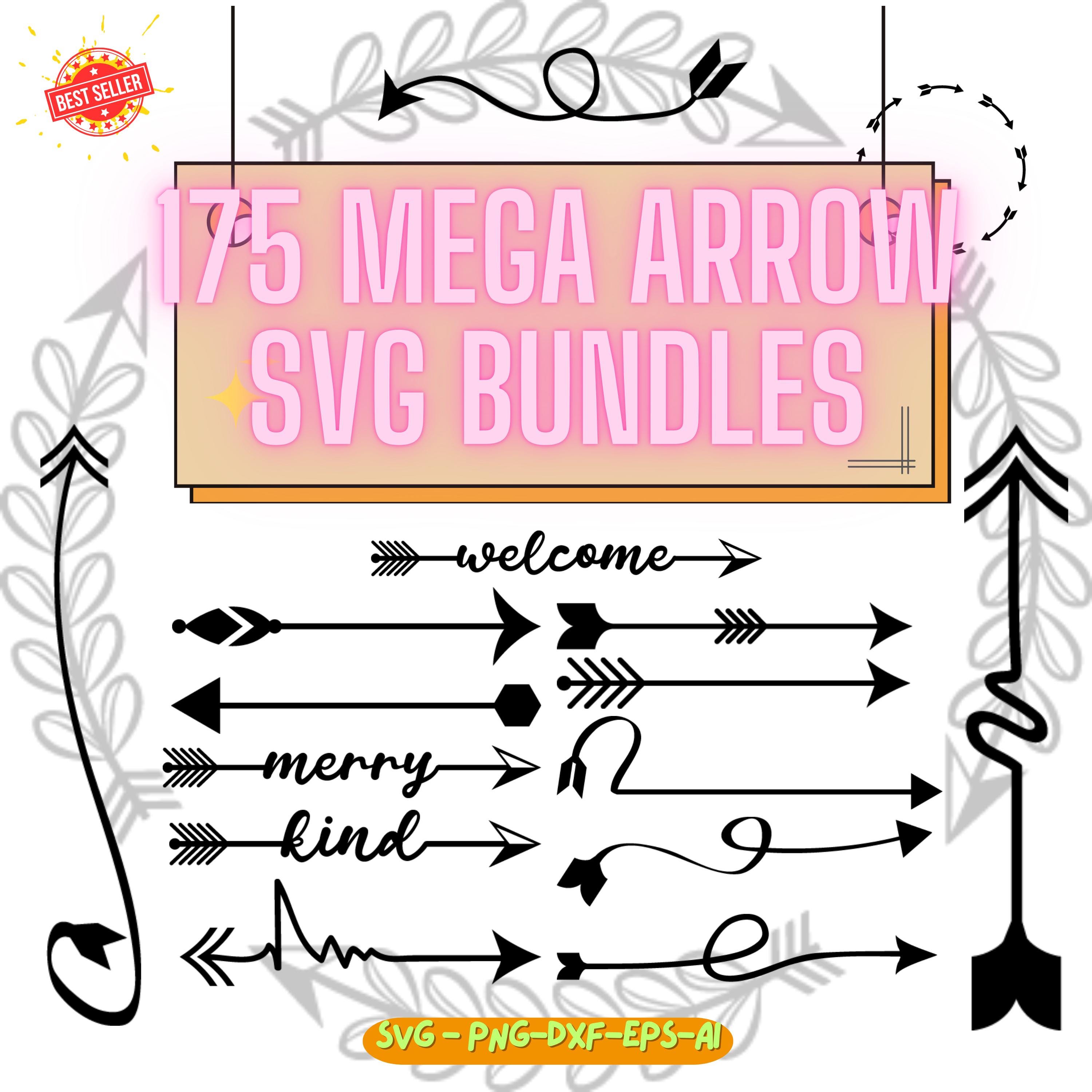 Arrows Svg, Mega Arrow Svg Bundle, Arrow Png, Cricut, Arrow Svg Icons ...