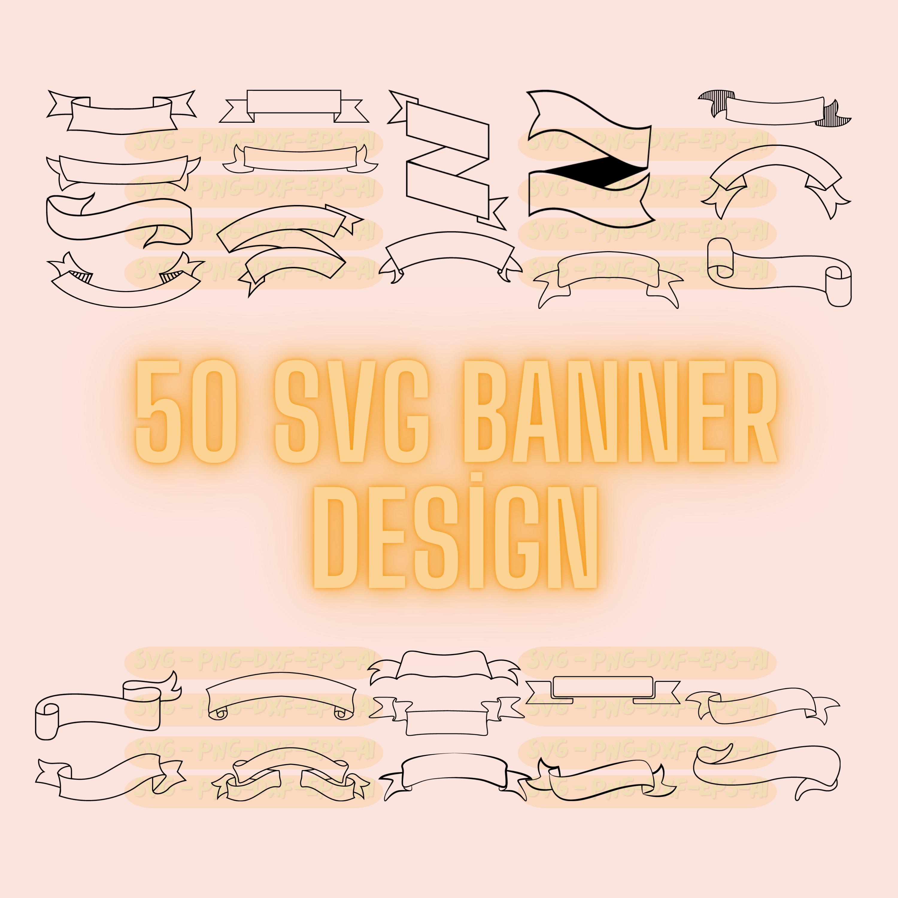 Banner Design, Banner Svg Bundle, Svg Banner Design, Banner Bundle ...