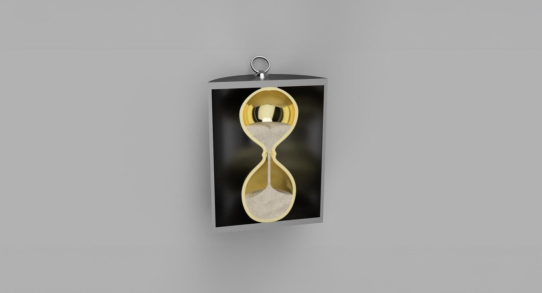 Sand Clock Hourglass Keychain 3D Printable STL File | Sandglass, Sand ...
