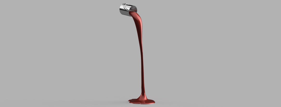 Spilled Paint 3D STL File | Decor Object | Digital Download for 3D ...
