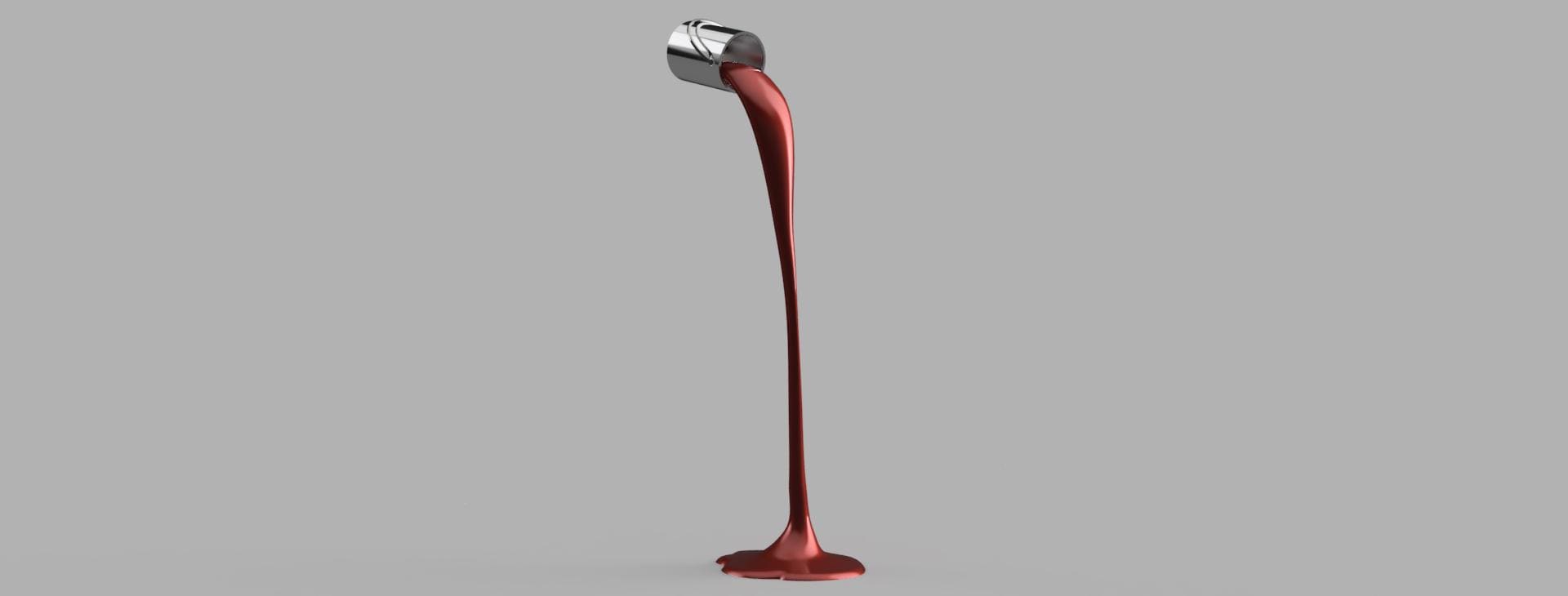 Spilled Paint 3D STL File | Decor Object | Digital Download for 3D ...