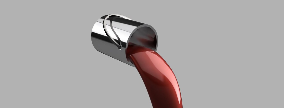 Spilled Paint 3D STL File | Decor Object | Digital Download for 3D ...