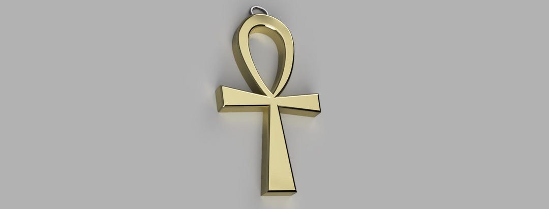 Ankh Symbol Keychain 3D Printable STL File | Ancient Egyptian Life Key ...