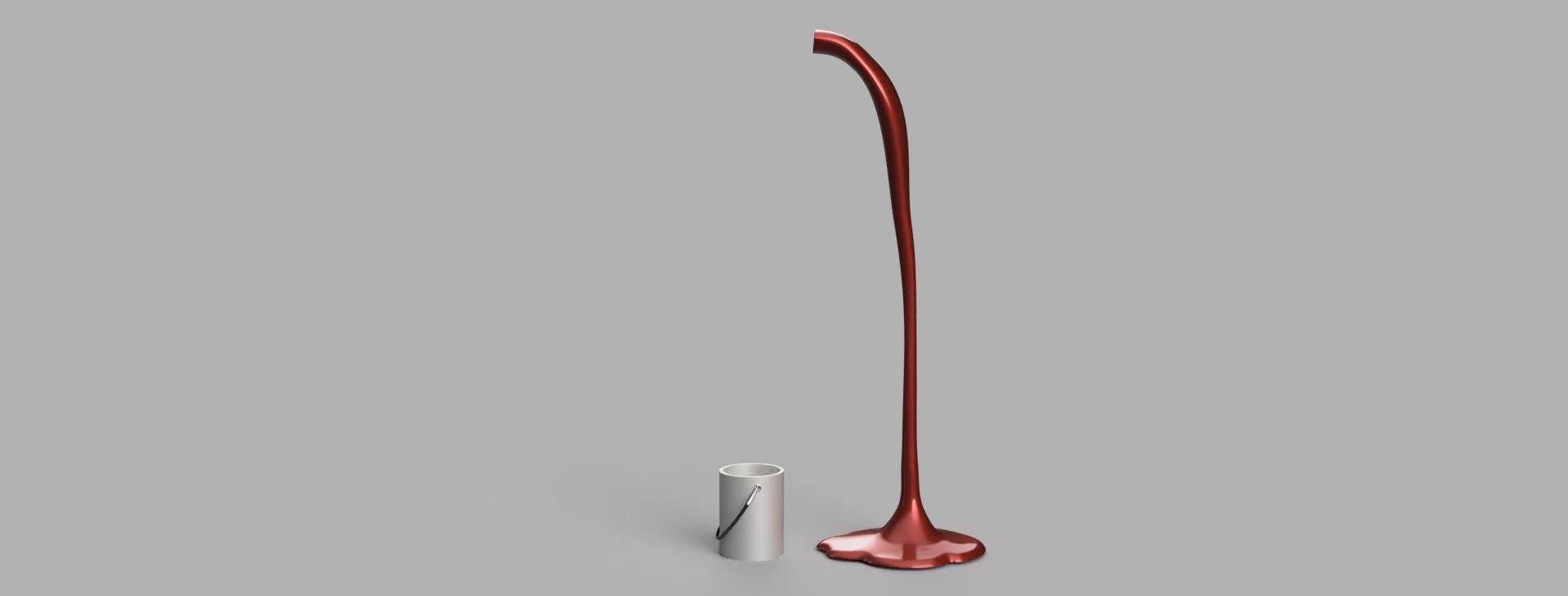 Spilled Paint 3D STL File | Decor Object | Digital Download for 3D ...