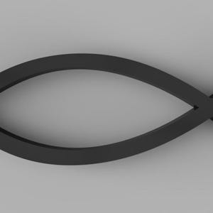Fish Symbol Keychain 3D Printable STL File | Ichthys Symbol | Digital ...