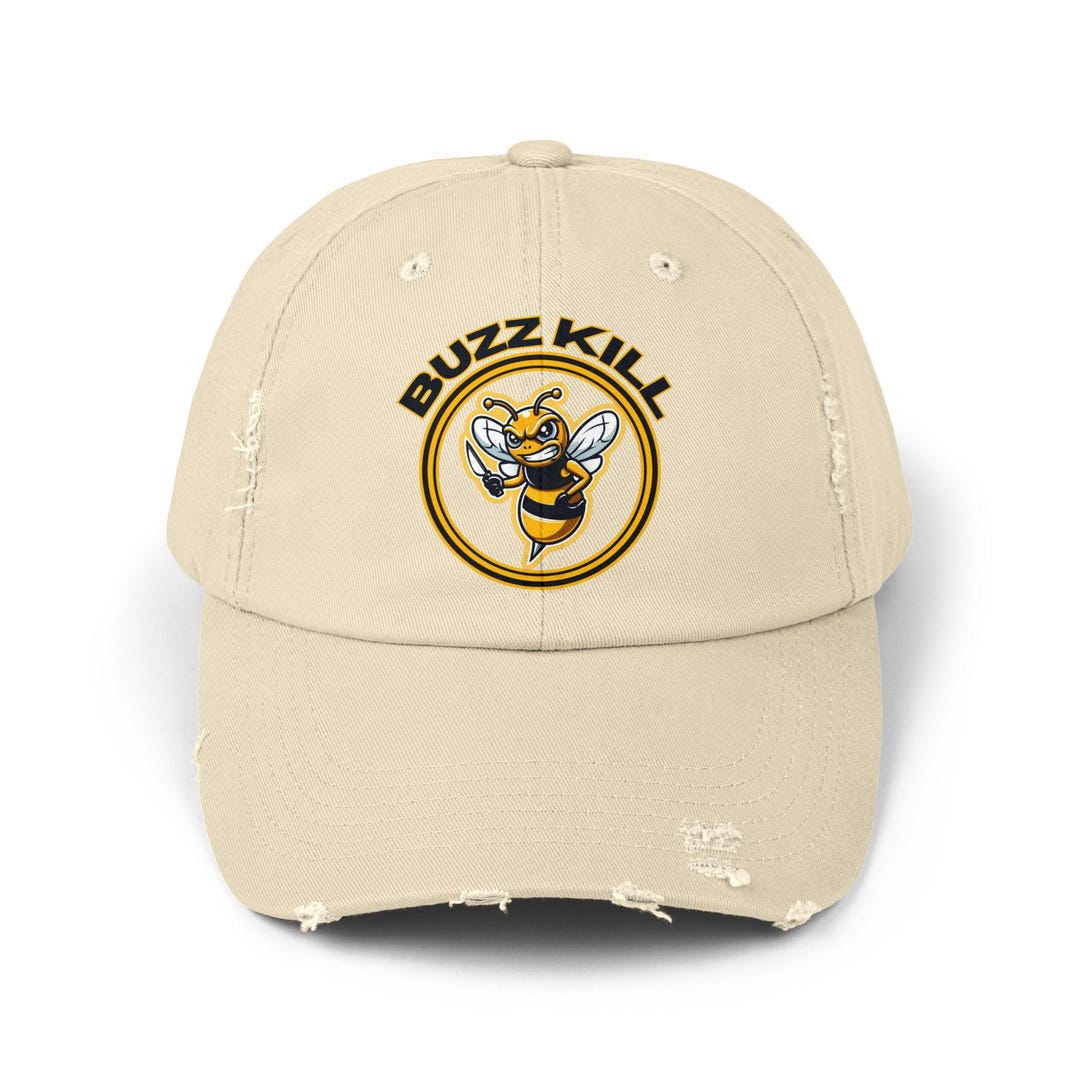Bee Hat Buzz Kill Logo Style Design Cap - Etsy