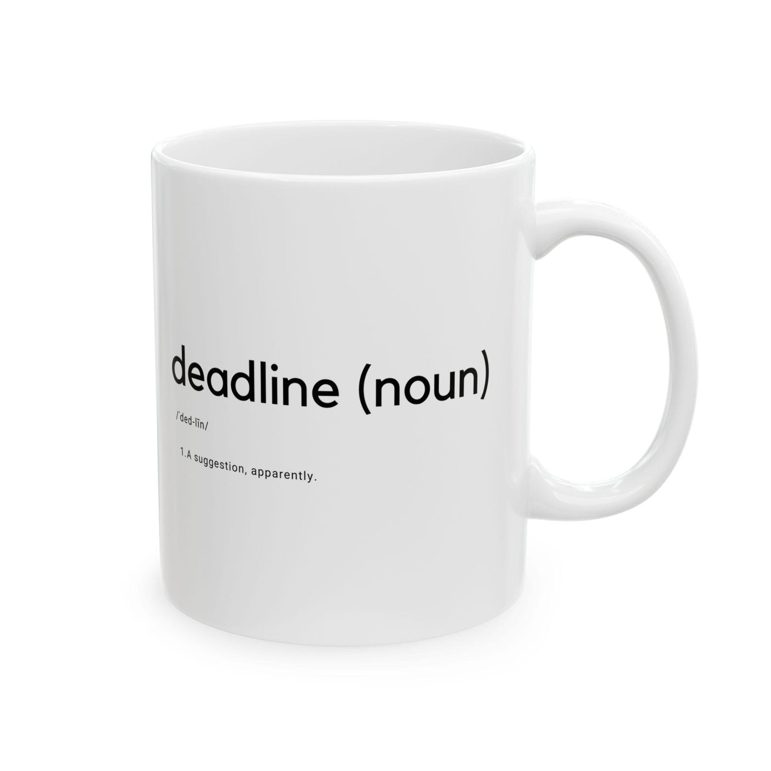 Work Humor Mug Funny Relatable Office Gift for Deadline Survivors 11oz ...