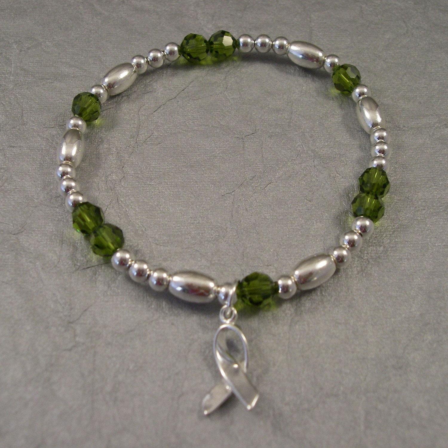 Kidney Cancer Awareness Bracelet - Swarovski Austrian Crystals and ...