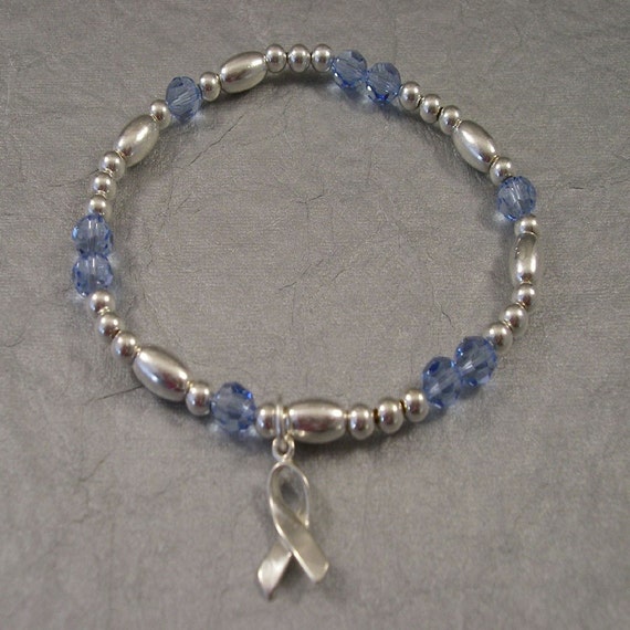 Prostate Cancer Awareness Bracelet Swarovski Austrian - Etsy