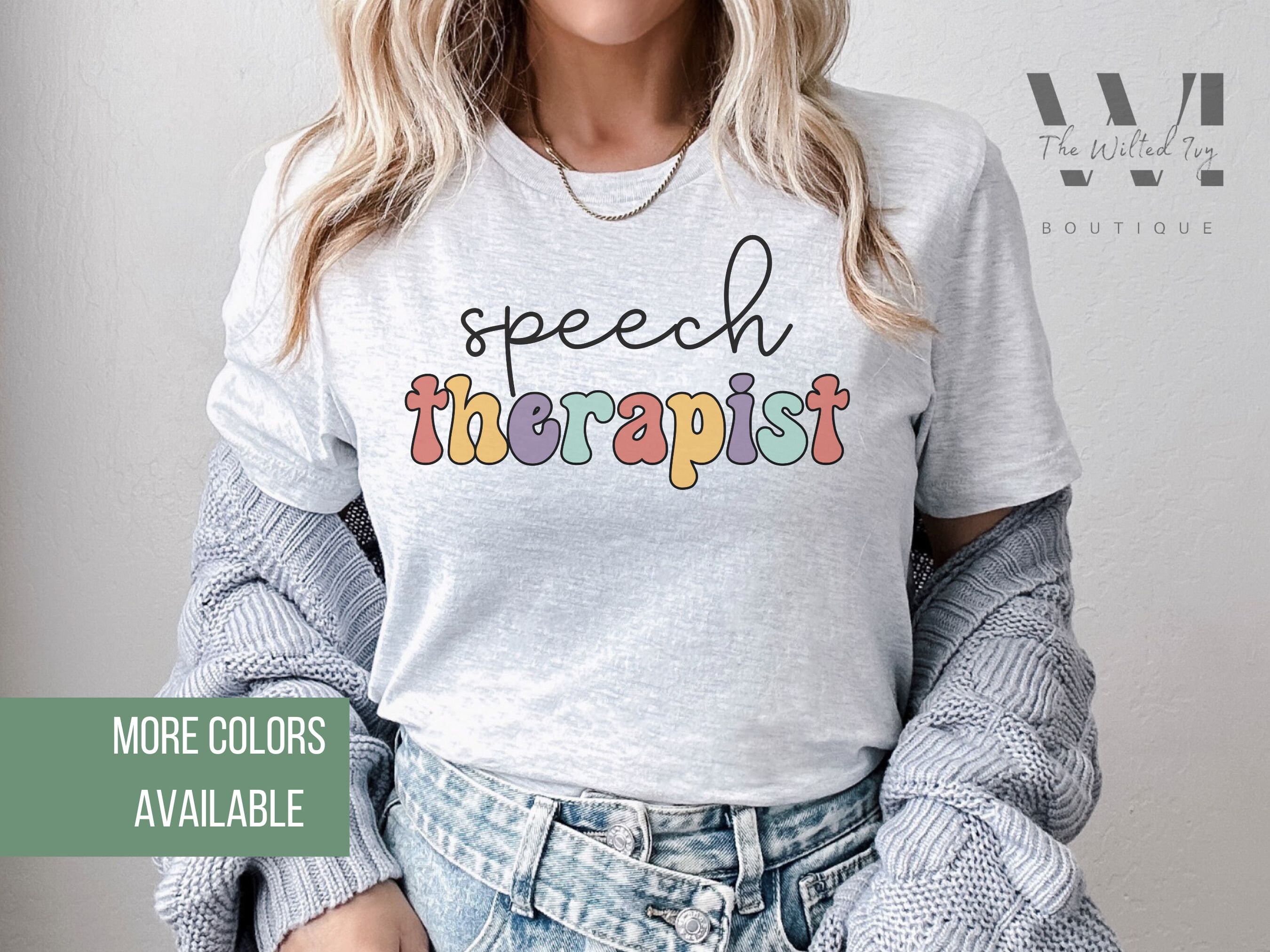 Retro Speech Language Pathology Shirt, Speech Therapist Gift for SLP ...