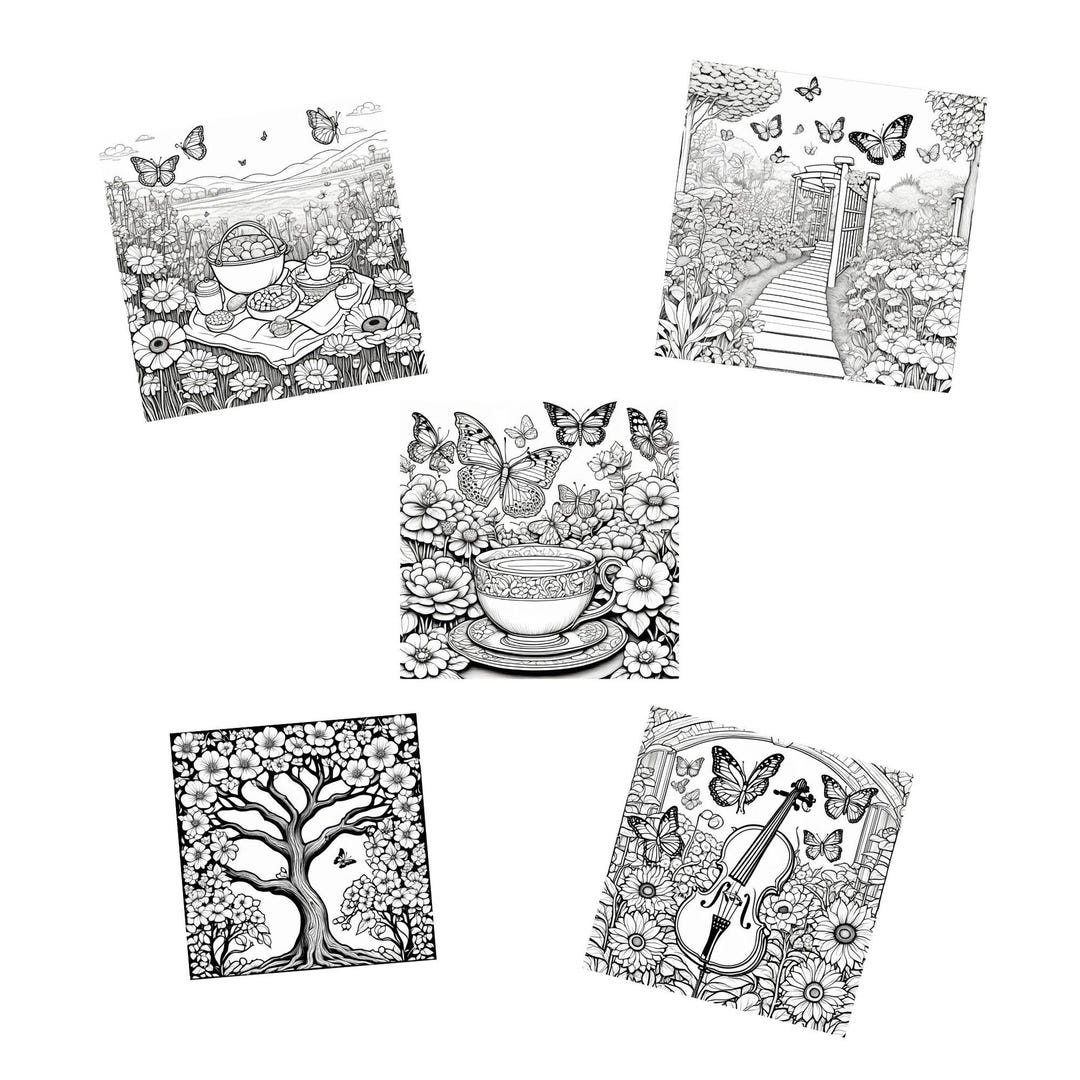 10 Butterfly Coloring Pages Kids Activity, Adult Coloring, Hobby ...