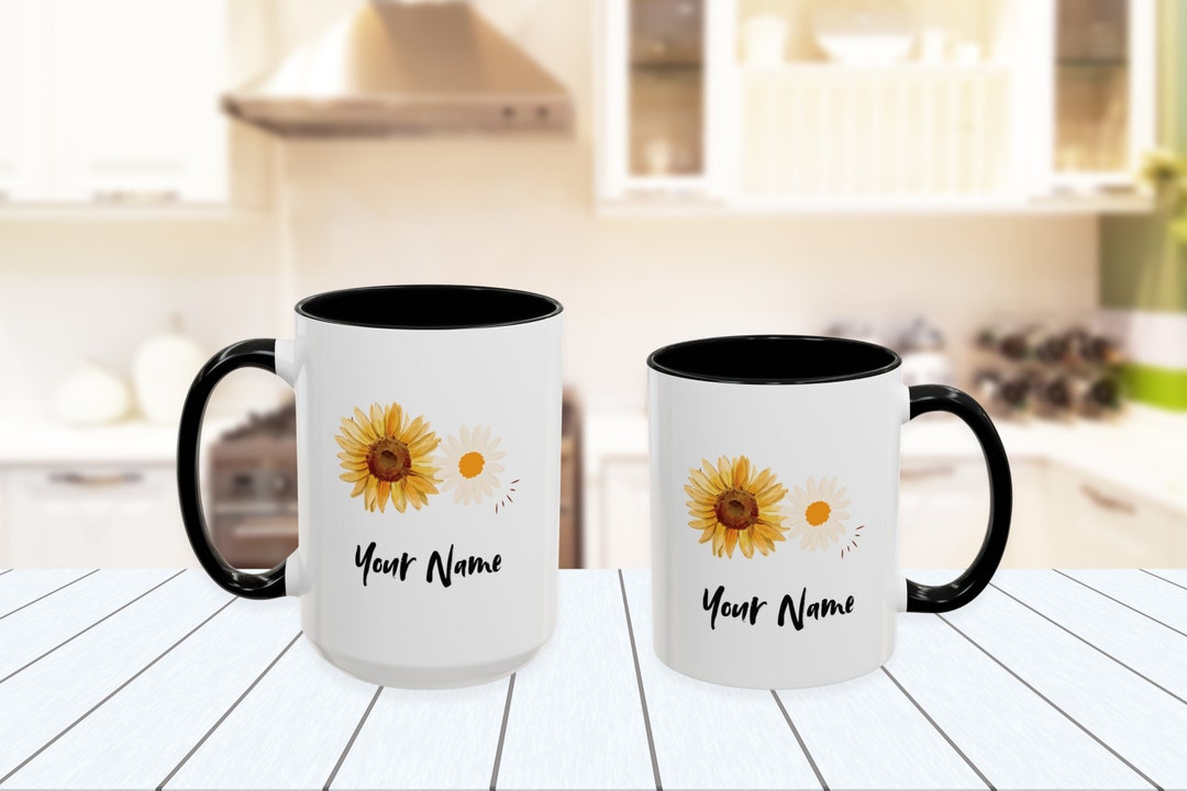 Personalized Sunflower Mug Beautiful Sunflower Mug Sunflower Lovers Mug ...