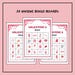 4x4 Valentine's Day Bingo Game – Printable Valentines Bingo – Valentine ...
