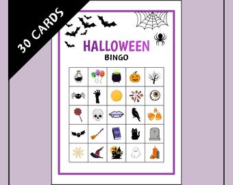 5x5 Christmas Bingo Game – 30 Christmas Bingo Cards – Printable ...