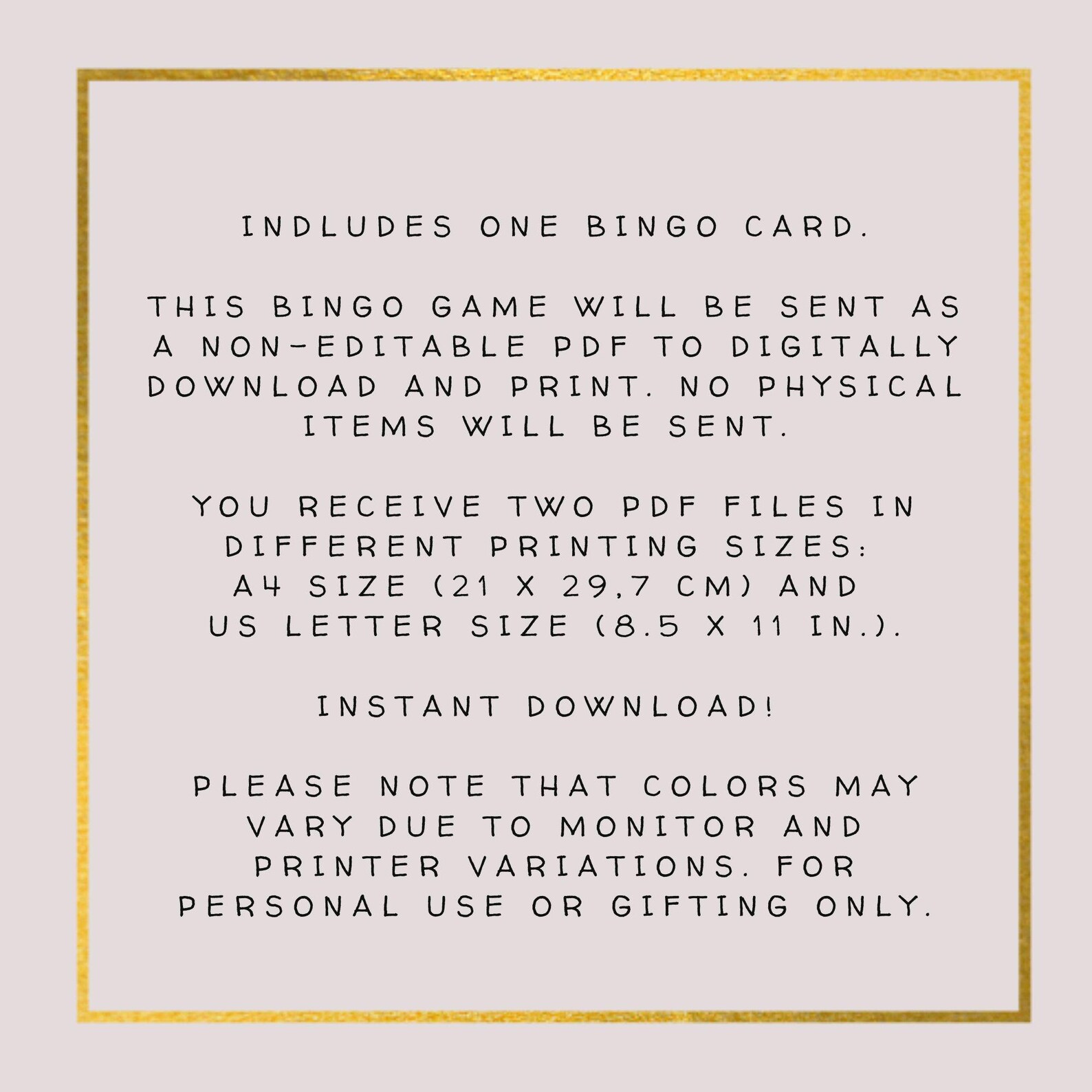 5x5 Self Care Bingo Game – 1 Printable Self Care Bingo Card – Self Care ...