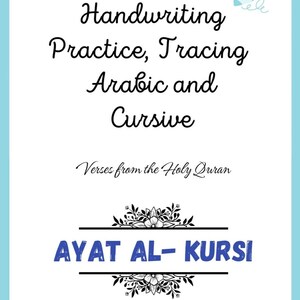 Cursive Writing Practice by Tracing, Copywork From Quran english and ...