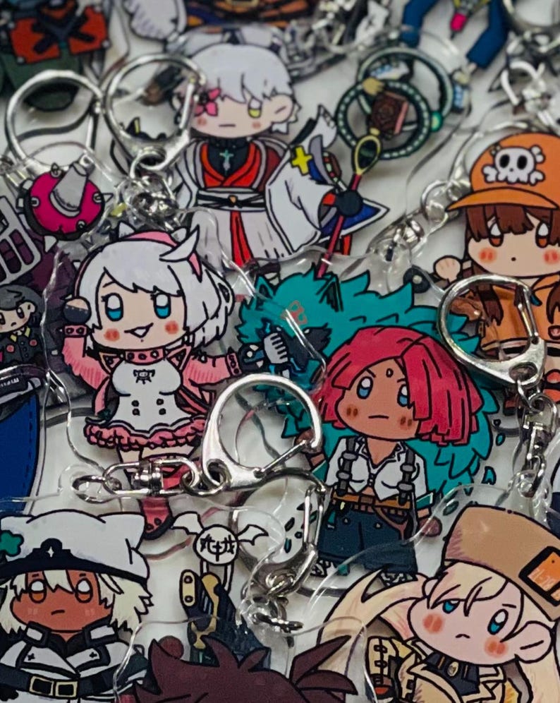Guilty Gear STRIVE Character Charm Keychains - Etsy