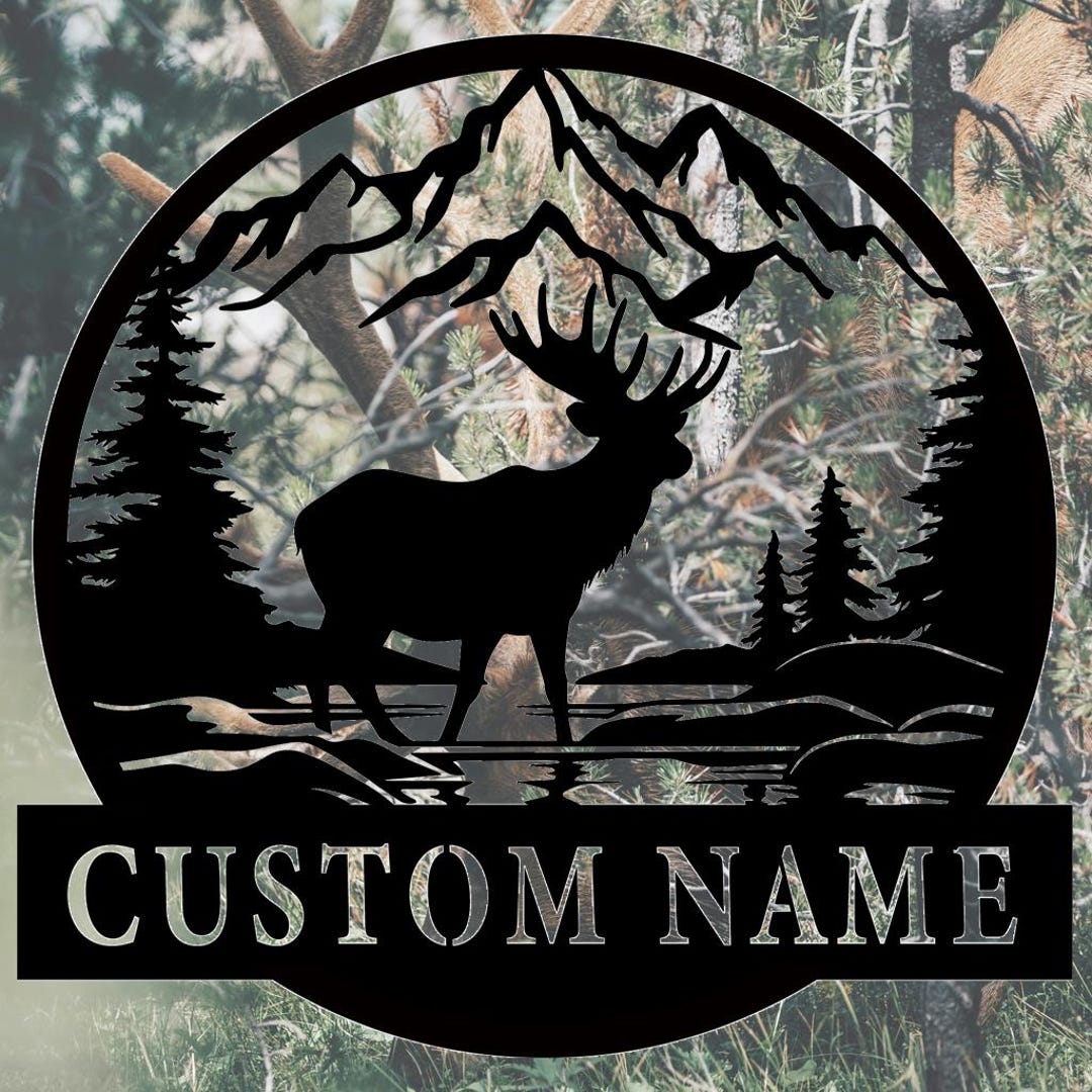 Handmade-custom Moose Sign Metal Wall Sign-personalized Moose Sign ...