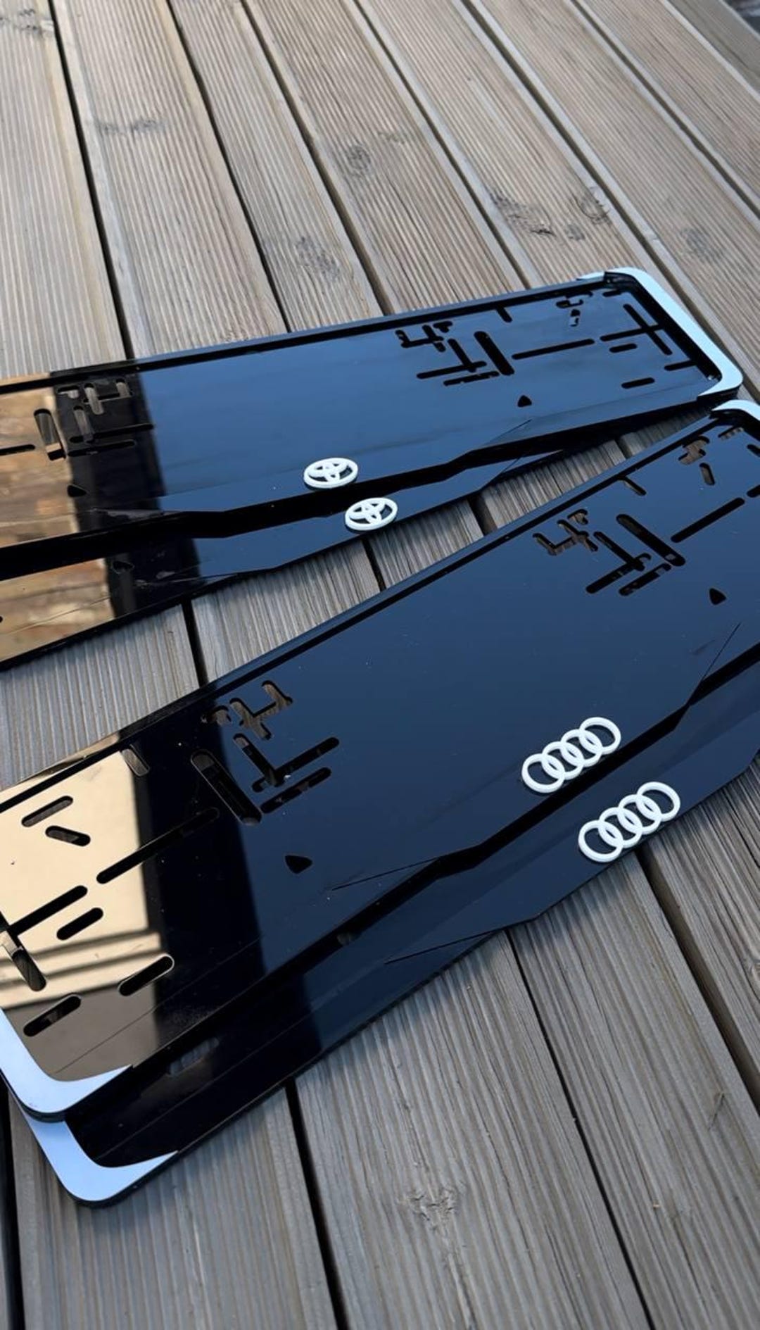 European License Plate Frame Mockup Toyota Audi Holder Universal Auto ...