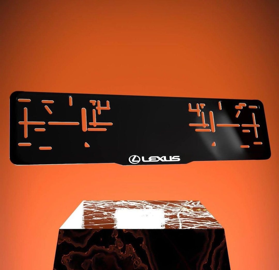 European Personalized License Plate Frame Holder Lexus Universal Auto ...