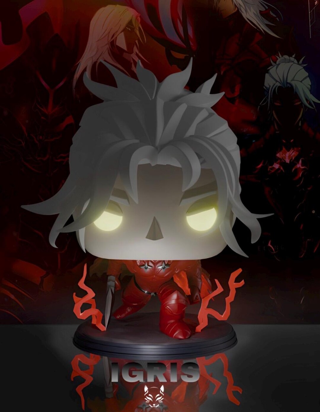 Igris (helmetless) Solo Leveling Custom Funko - Etsy