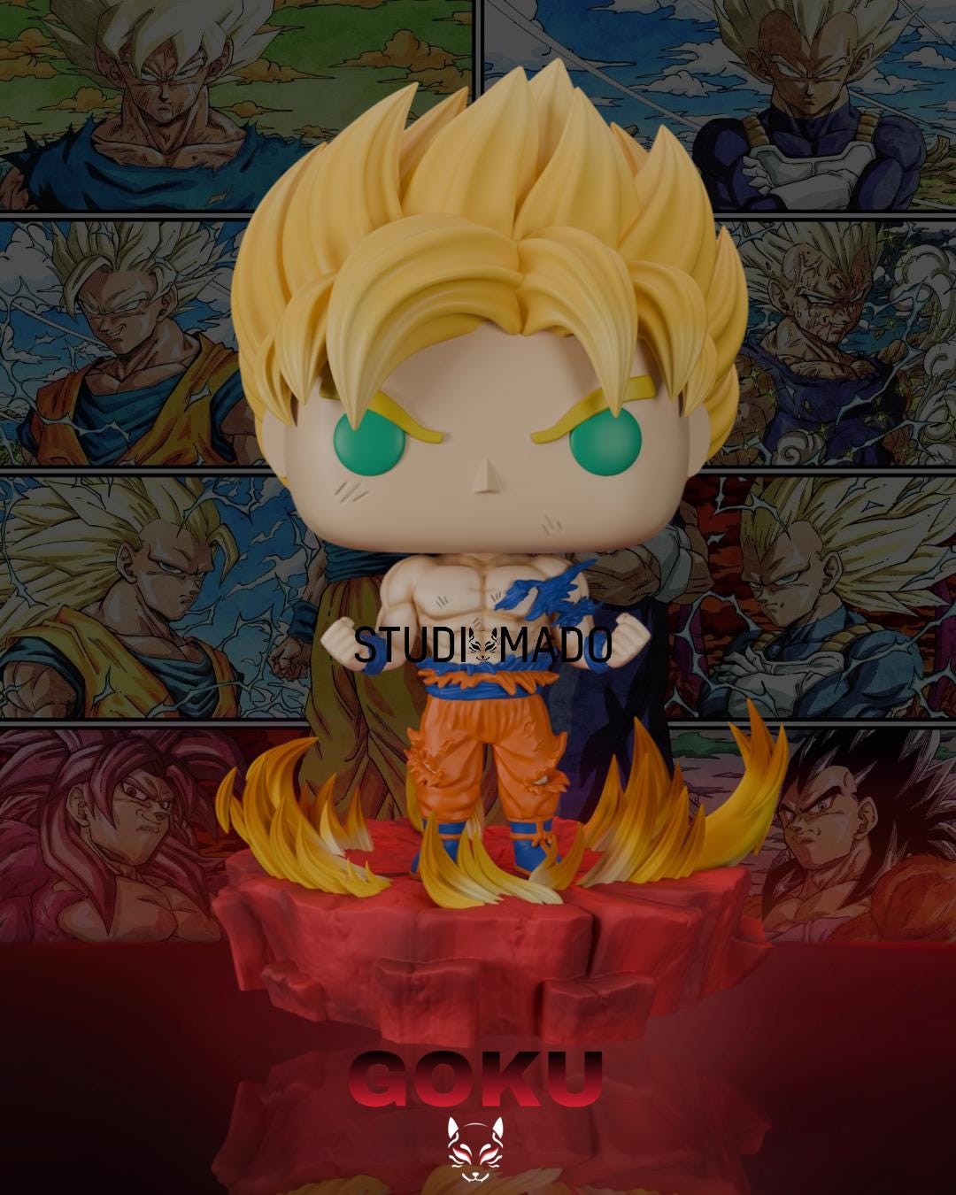 Dragon Ball Z Custom Goku STL Files(not Physical Product) - Etsy