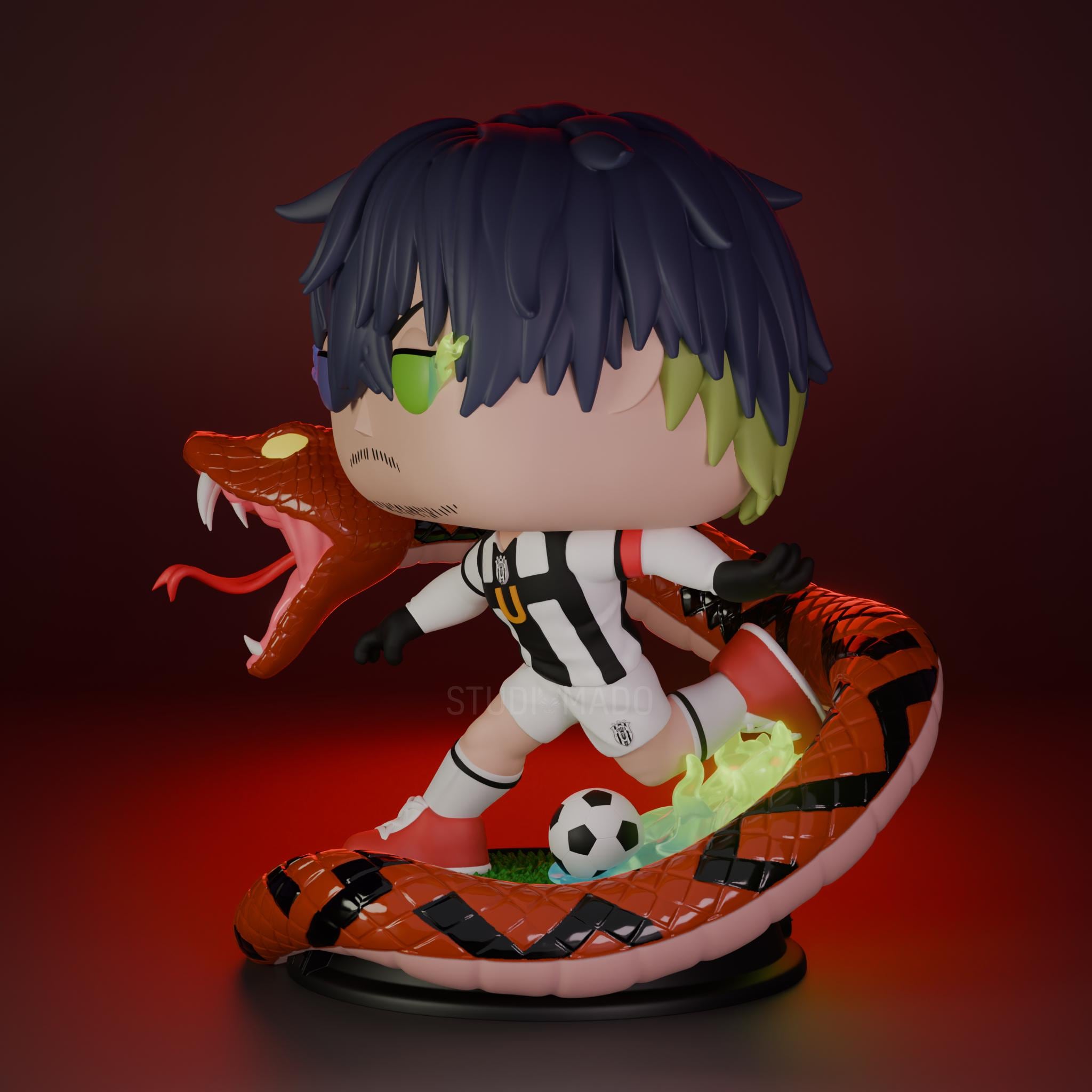 Blue Lock Aiku Custom Funko - Etsy