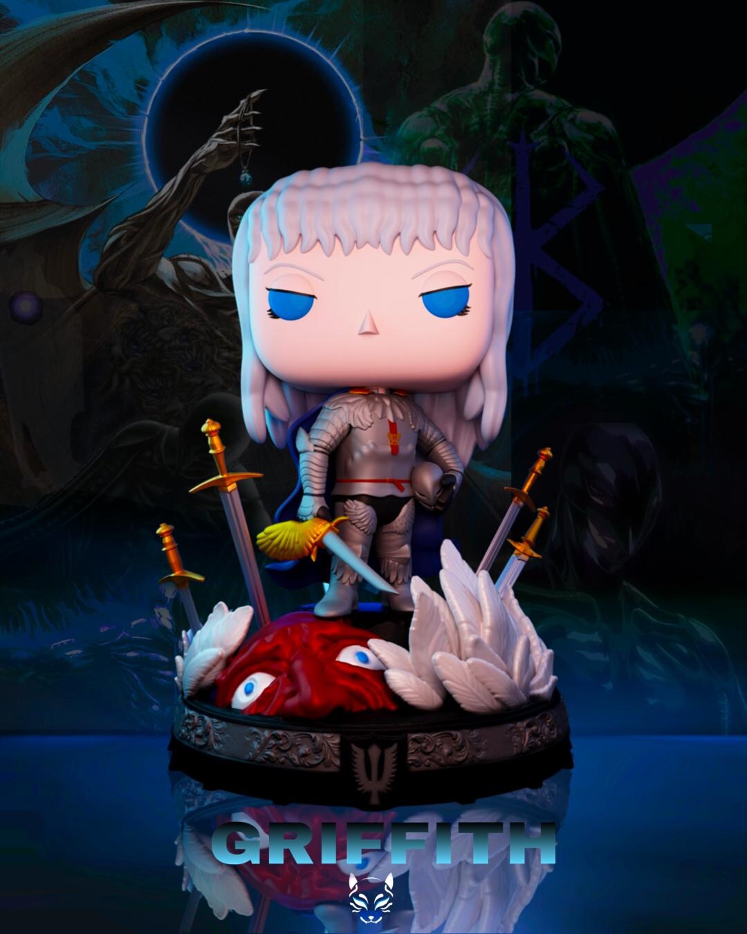 Berserk Custom Griffith STL Files - Etsy