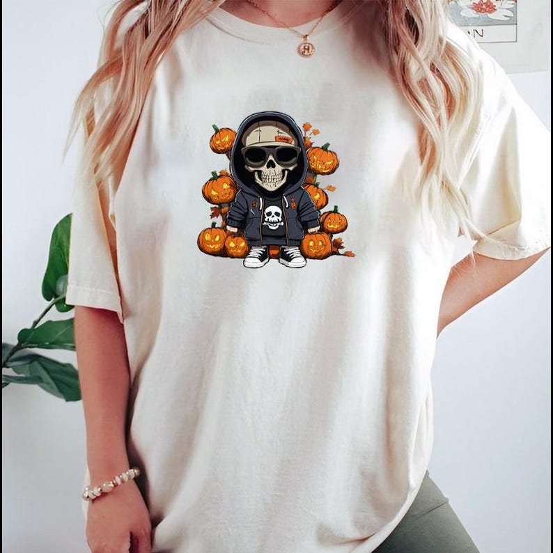 Dancing Skeleton PNG, Retro Halloween PNG, Spooky Season Png, Pumpkin ...