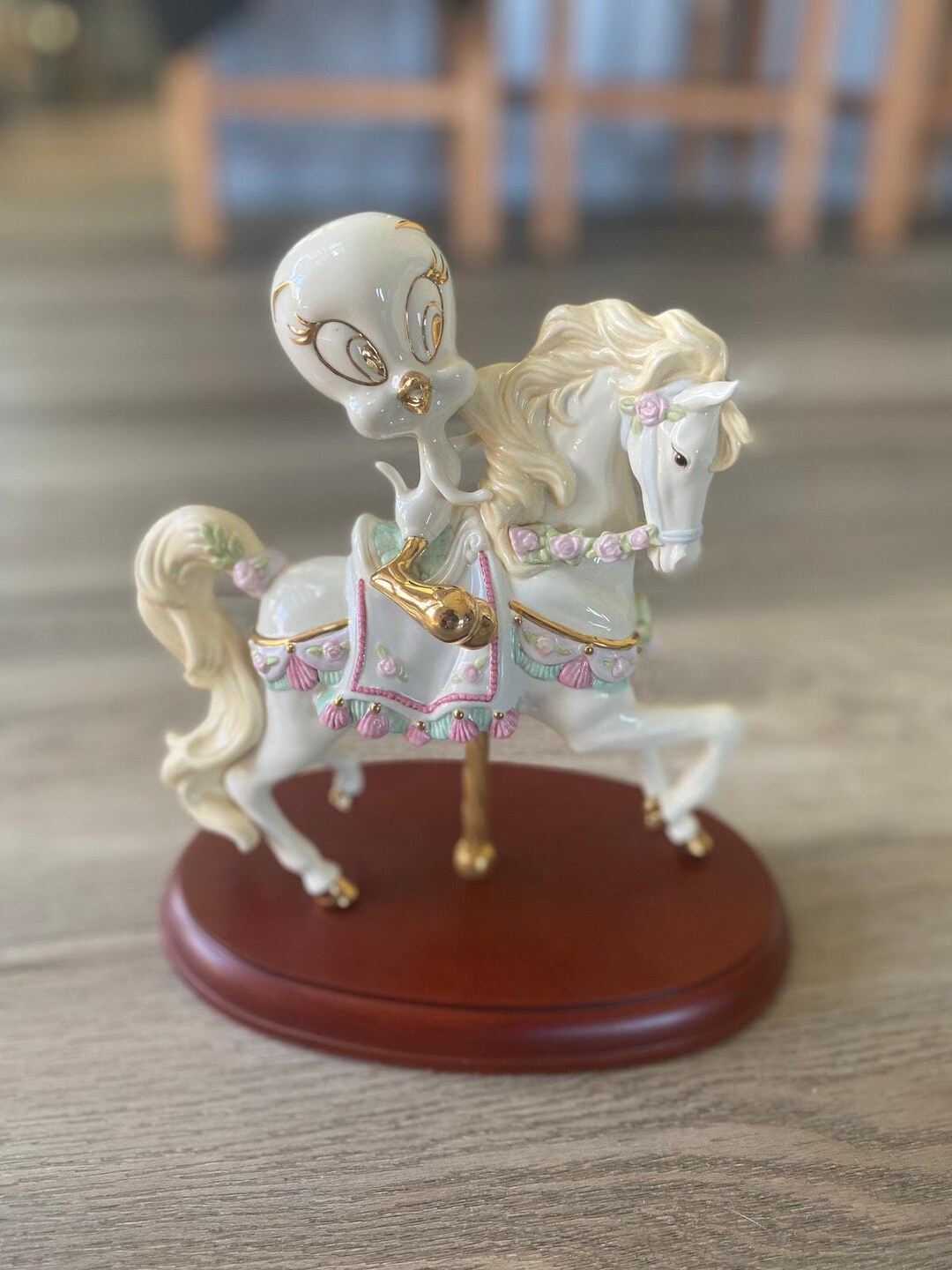 Vintage Retired Rare Lenox Tweety's Carousel Ride Looney Tunes Classic ...