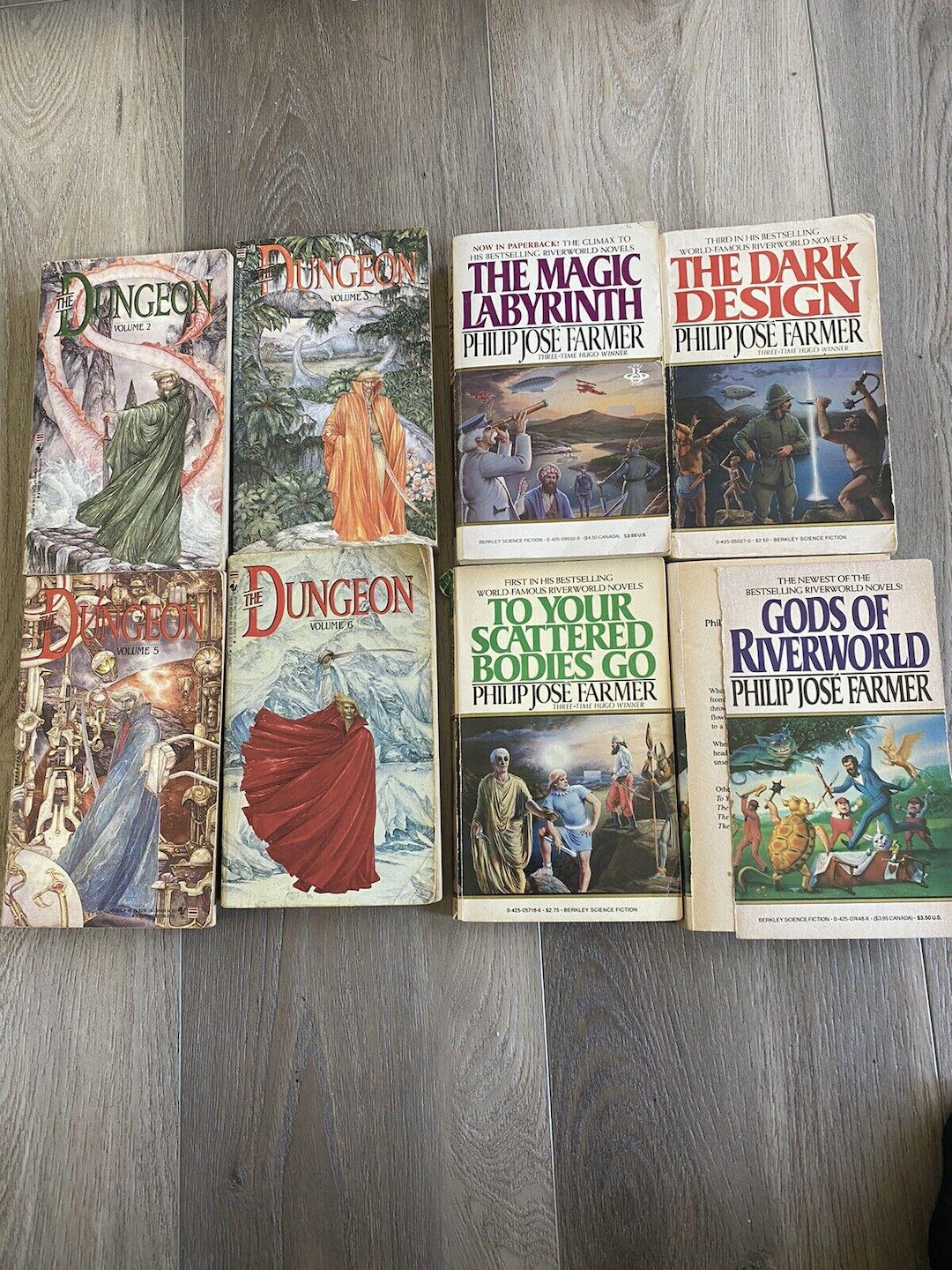 Vintage Philip Jose Farmer Vintage 1971-1990 8 Books Dungeon 2 3 5 6 ...