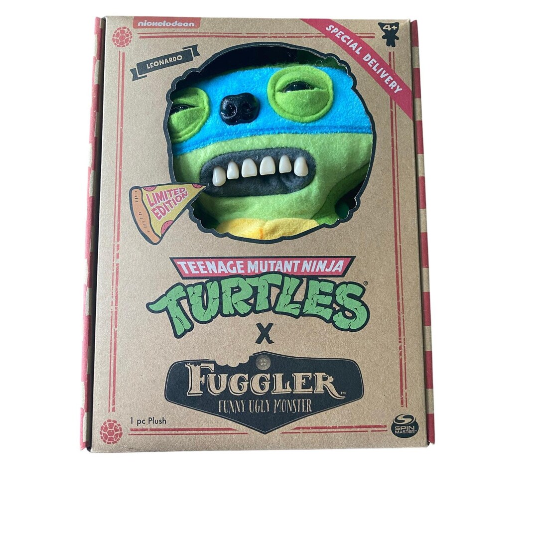 NWT Teenage Mutant Ninja Turtles Fuggler Leonardo Limited Edition Plush ...