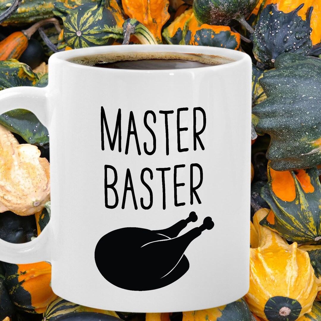 Master Baster Mug Funny Gag Christmas Turkey Joke Gifts Stocking Stuffer Gift - Etsy