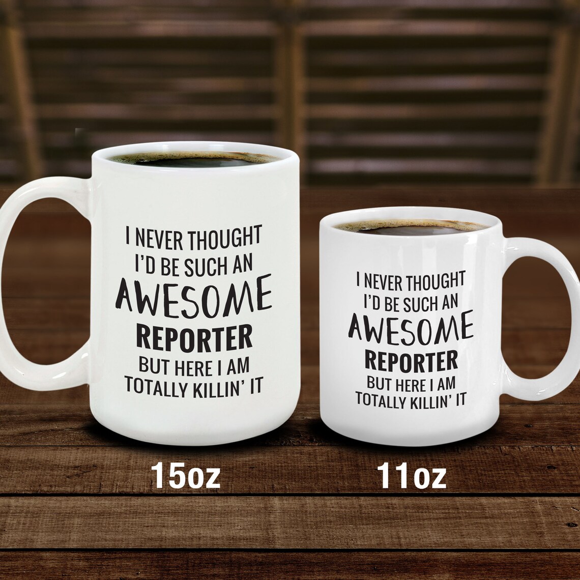 Reporter Mug Funny Gifts for Journalist Journalism Media - Etsy