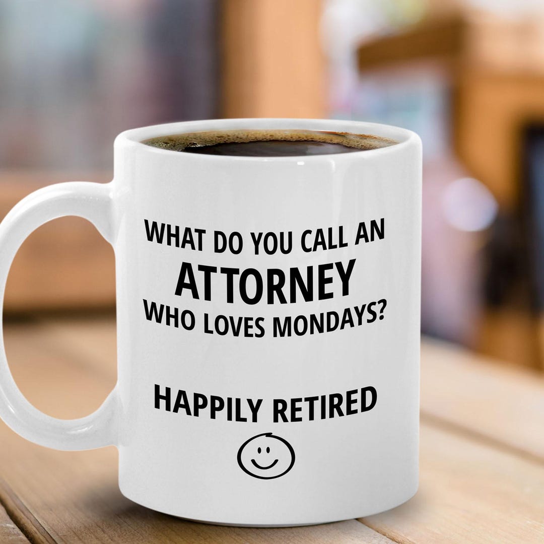 Retired Attorney Gift - Funny Retirement Gift for Attorney - Law Firm ...