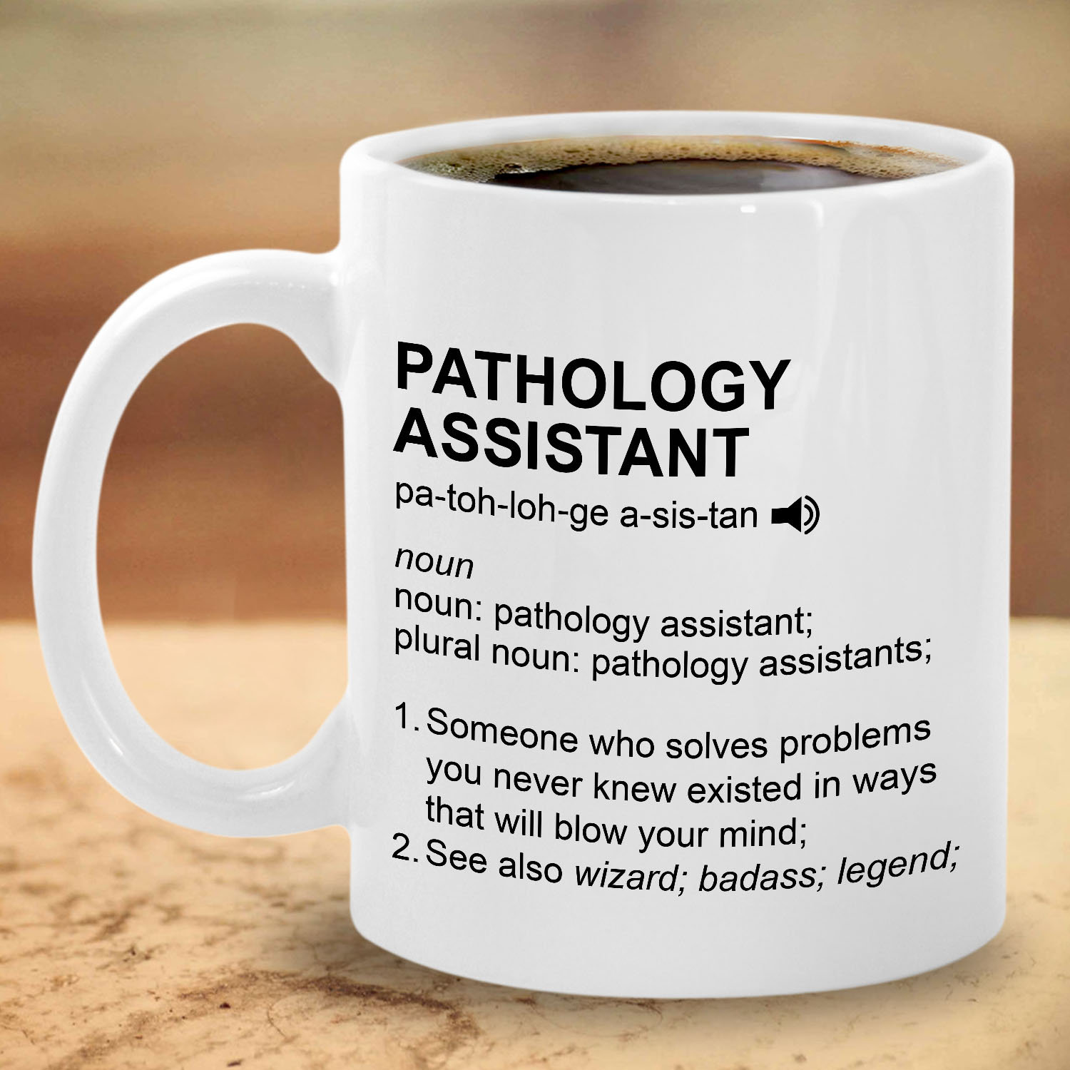 Pathology Assistant Definition Mug - Funny Pathology Assistant Gift ...
