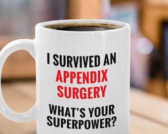 Funny Appendicitis Get Well Gift Mug Appendectomy Recovery - Etsy