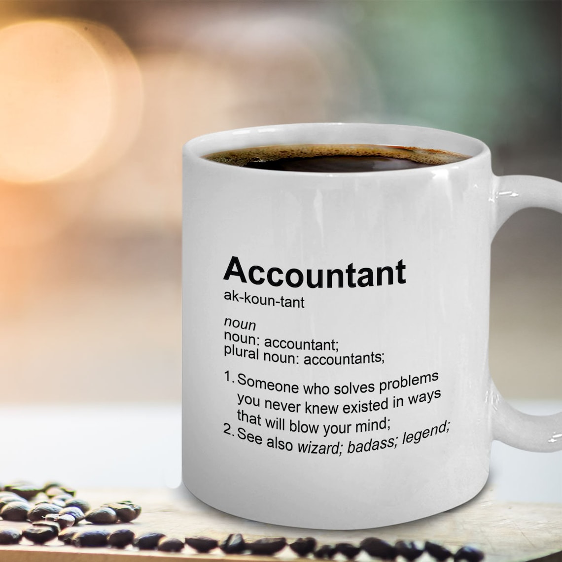 Accountant Definition Mug - Funny Accounting Gift for Tax Auditor CPA ...